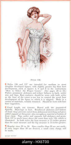 This 1913 advertisement for Spirella Corsets highlights the fashion and ...