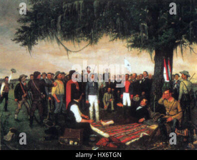 The 'Surrender of Santa Anna' painting depicts the historic moment when ...