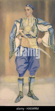 A traditional costume from the Epirus region of Greece, known as ...