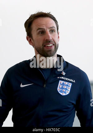 England manager Gareth Southgate arrives for the Euro 2020 European ...