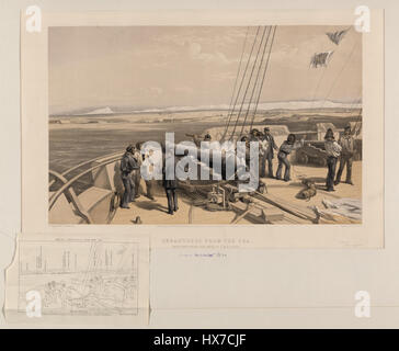 This image depicts naval artillery aboard the USS San Clemente (AG-79 ...