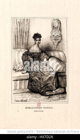 Portrait of Maria Garcia known as Malibran (1808-1836) singer in the ...