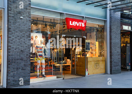 Levi jeans store window display on Regent street, London,England, U.K ...