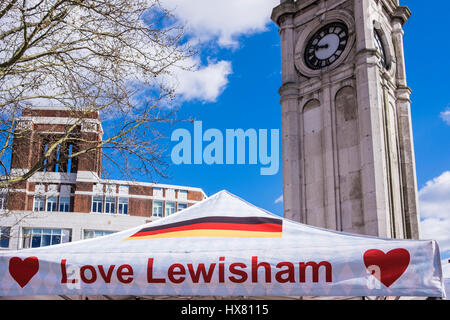 Lewisham Clock Tower, High Street, Lewisham, London Borough of Stock ...