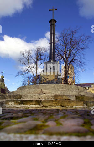 Corbridge Old Market Cross, Northumberland Stock Photo - Alamy