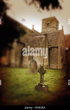 St Andrews church, Bywell Stock Photo - Alamy