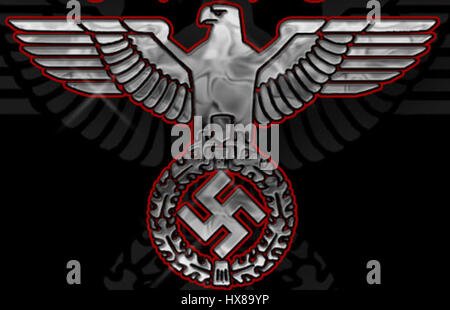 The Nazi Reichsadler (Imperial Eagle) was a symbol used by the Nazi ...
