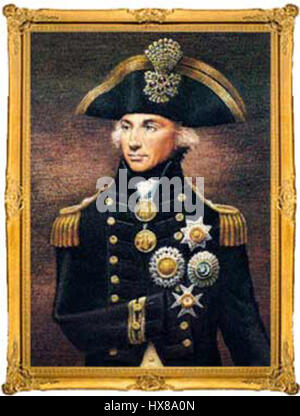 This portrait of Admiral Nelson depicts the British naval hero in ...