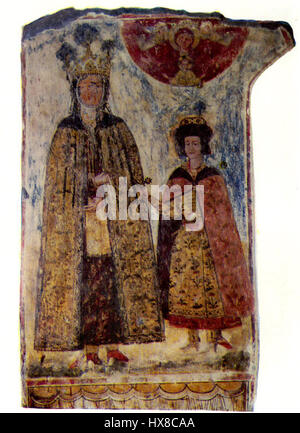 The Svetitskhoveli fresco depicts Queen Mariam of Georgia, an important figure in Georgian ...