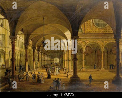 Portico Dei Servi Bologna Italy Stock Photo - Alamy