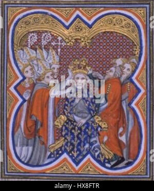 This historical painting, 'Sacre de Jean le Bon', illustrates the ...