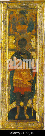 The 15th-century icon of Saint Demetrius of Thessalonica depicts the ...