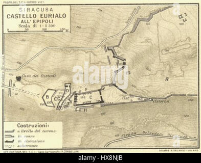 This historical map depicts the layout of the Castello di Settimo ...