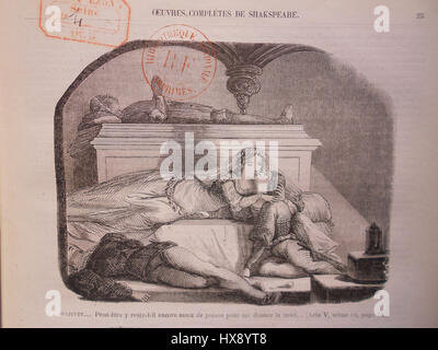 Shakespeare's Romeo and Juliet -- death scene in the tomb Stock Photo ...