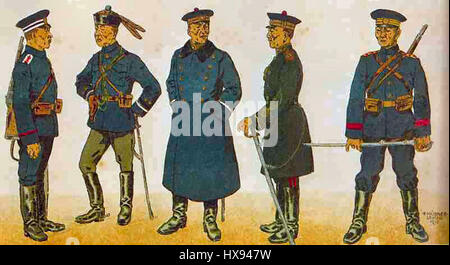 Uniforms of the Chinese Imperial army 1917 Stock Photo - Alamy