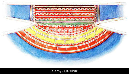 The Sami metal embroidery male collar from Aasele, Sweden, dates to the ...