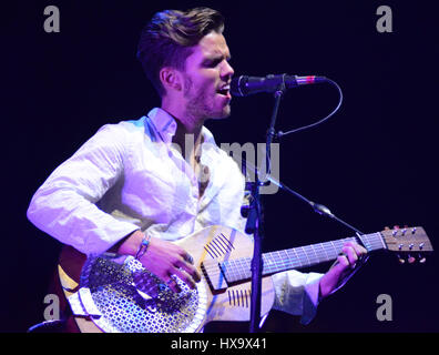 JJ Julius Son, lead singer of the Icelandic indie rock band Kaleo ...