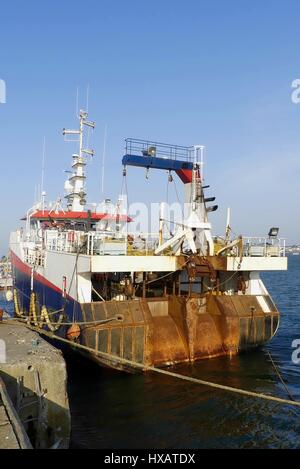 Fishing vessel / stern trawler and ocean research vessel Acc Mosby at ...