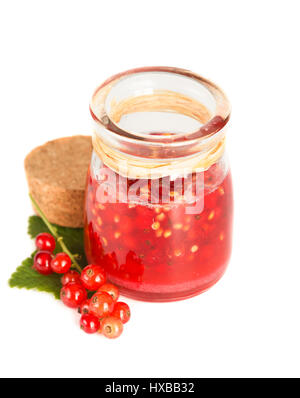 Red current hand made tasty sweet jam Stock Photo - Alamy