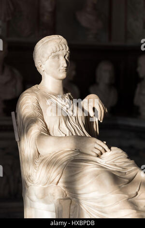 Seated statue of Empress Helena (Saint Helena, mother of Emperor ...