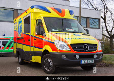 PEINE / GERMANY - MARCH 20, 2017: german ambulance vehicle stands on ...