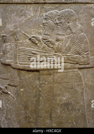 The Assyrian harp is an ancient musical instrument, widely used in ...