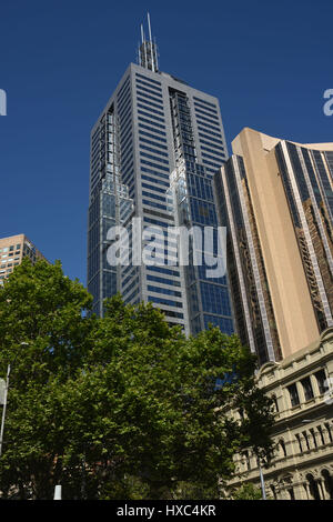 101 Collins Street Tower Building and ANZ Skyscraper from Southbank ...