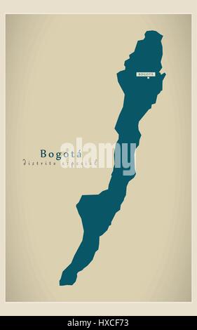 bogota administrative map Stock Vector Image & Art - Alamy