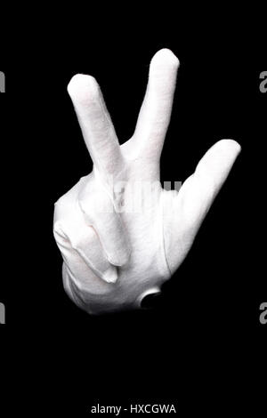 Hand signs, Handzeichen Stock Photo - Alamy