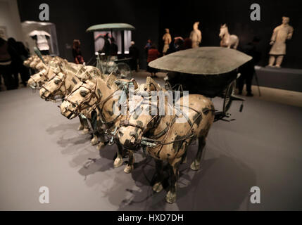 Chinese ancient chariot in The Art Of War Culture City Of China, Huimin ...