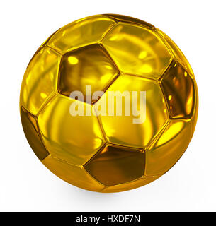 Golden Award Trophy with Golden Classic Old Rugby Ball and Laurel ...