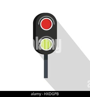 Semaphore trafficlight icon, flat style Stock Vector Image & Art - Alamy
