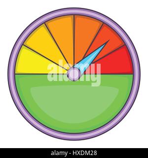 Speedometer and odometer icon, cartoon style Stock Vector Art ...