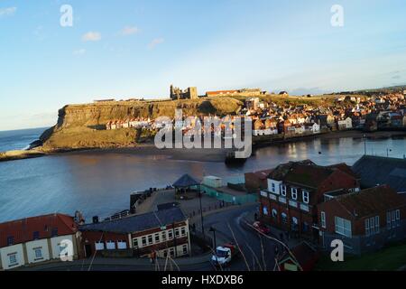 whitby bay town Stock Photo - Alamy