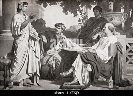 Gaius Cilnius Maecenas (70 - 8 BC), Roman patron of the arts. He was ...