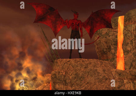 Red devil satan or Lucifer demon cartoon face with horns and a goatee ...
