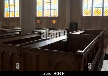 A box-pews in St Mary's Parish Church, Tetbury, Gloucestershire, UK ...