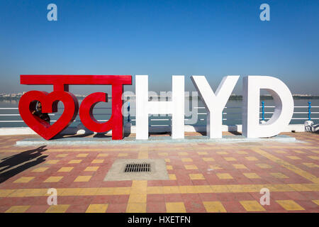 Love Hyd is a new typographic installation designed by Hitesh Malaviya ...