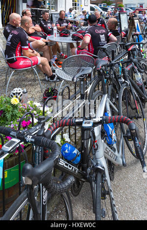 Bike club meeting, Stokesley, North Yorkshire, England, UK Stock Photo ...