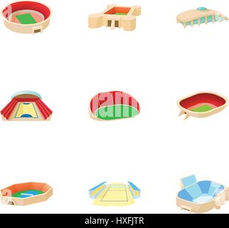 Sports complex icons set, cartoon style Stock Vector Image & Art - Alamy