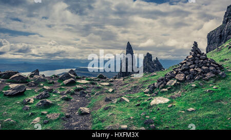 Stunning view to Old Man of Storr, Scotland Stock Photo - Alamy