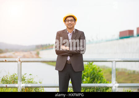 indian male engineer by the lakeside Stock Photo - Alamy