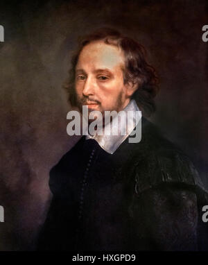 Shakespeare. Portrait painting of William Shakespeare known as the ...