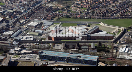aerial view of HM Wakefield Prison, West Yorkshire, UK Stock Photo - Alamy