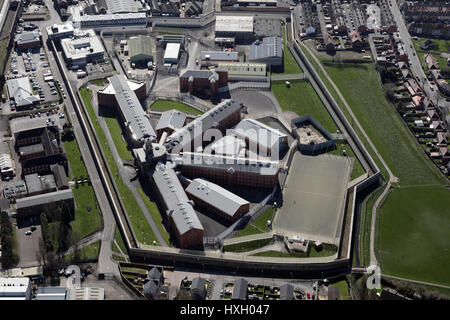 aerial view of HMP Wakefield, Category A prison, UK Stock Photo - Alamy