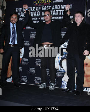 MICKEY ROURKE MANNY PACQUIAO BOXERS & ACTOR HOLLYWOOD LOS ANGELES CA ...