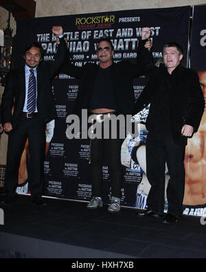 MANNY PACQUIAO MICKEY ROURKE ACTOR & BOXERS HOLLYWOOD LOS ANGELES CA ...