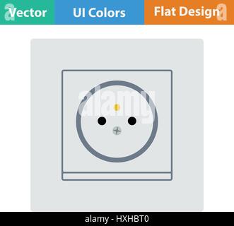 France Electrical Socket Icon Stock Vector Image & Art - Alamy