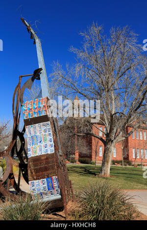 Guitar Sculpture, Town Square, St. George, Utah, USA Stock Photo - Alamy