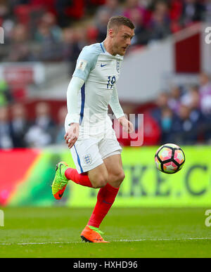 JAMIE VARDY OF ENGLAND ENGLAND V LITHUANIA WEMBLEY STADIUM LONDON ...